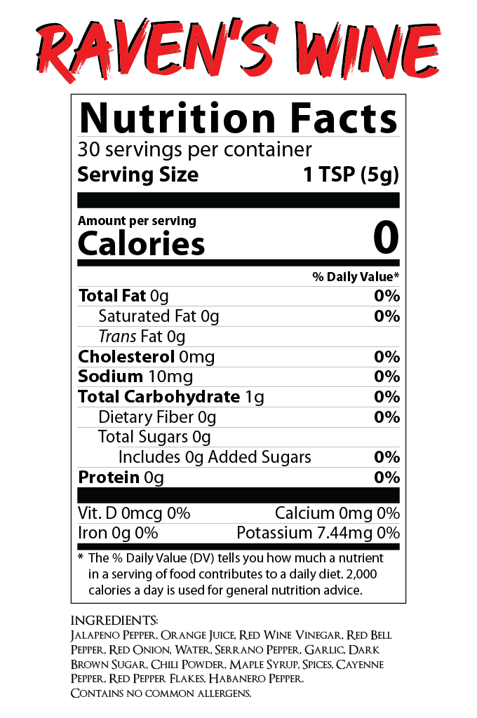 Raven’s Wine | Halogi Hot Sauce, LLC